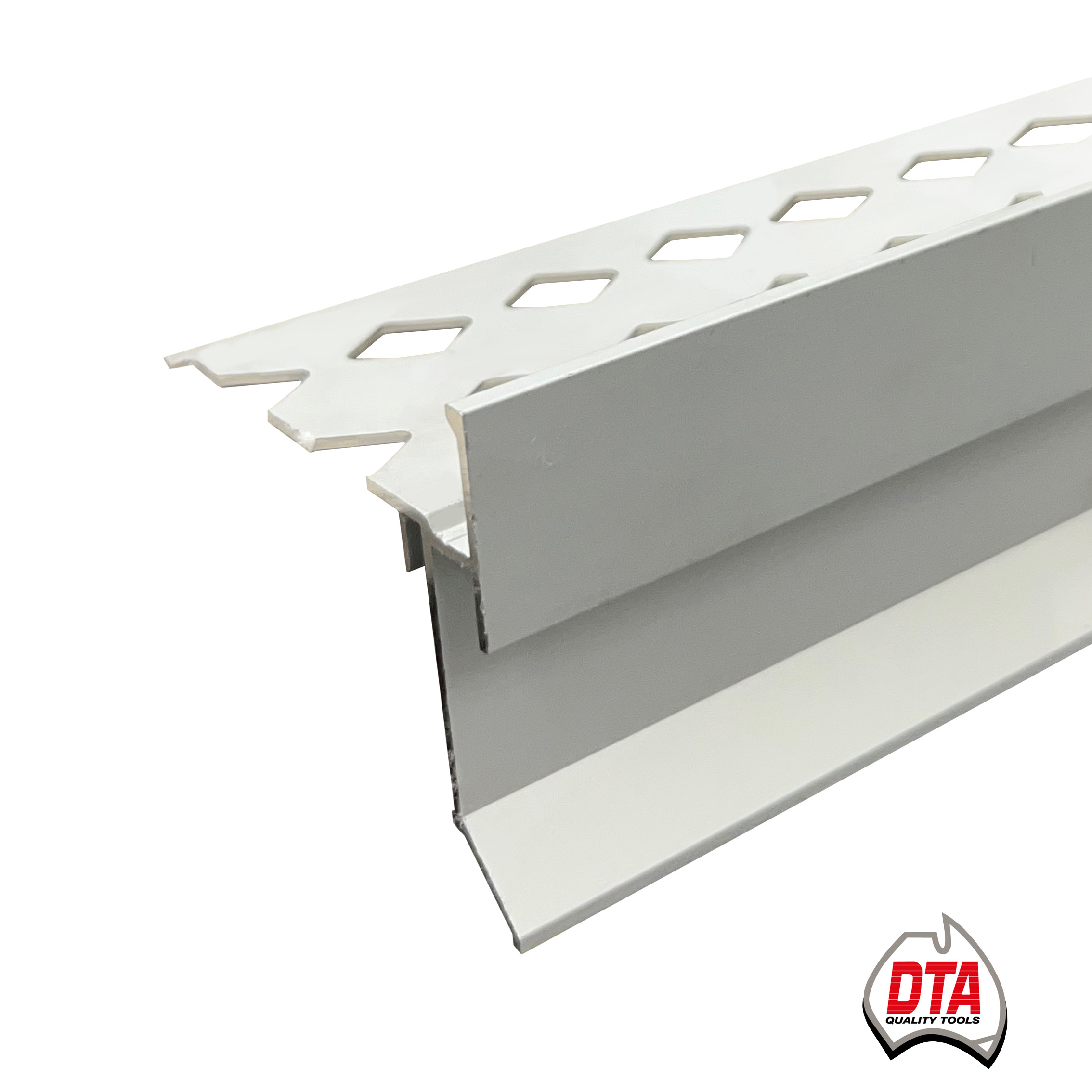 DTA Australia | 3 METRE BALCONY TRIM WEEP HOLE 08MM MATT SILVER