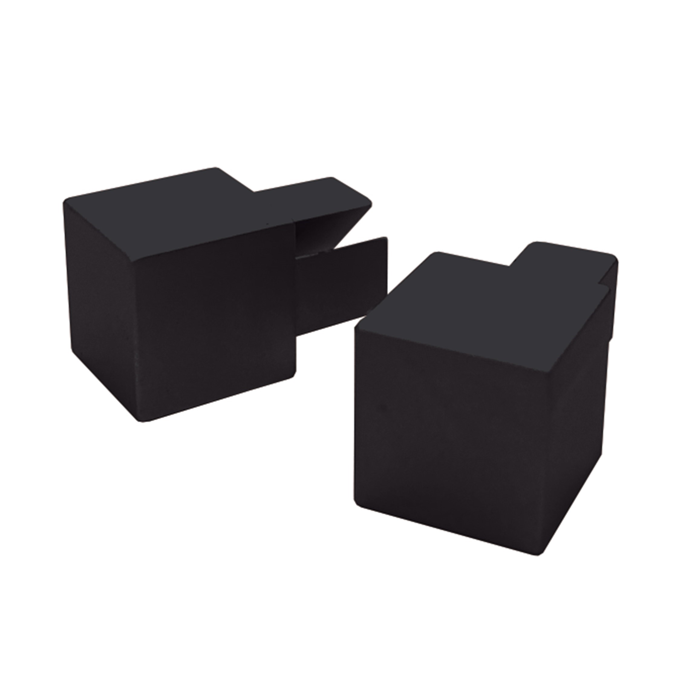 DTA Australia | CORNER PIECE SQUARE EDGE 8MM BLACK GLOSS (2 PCS)