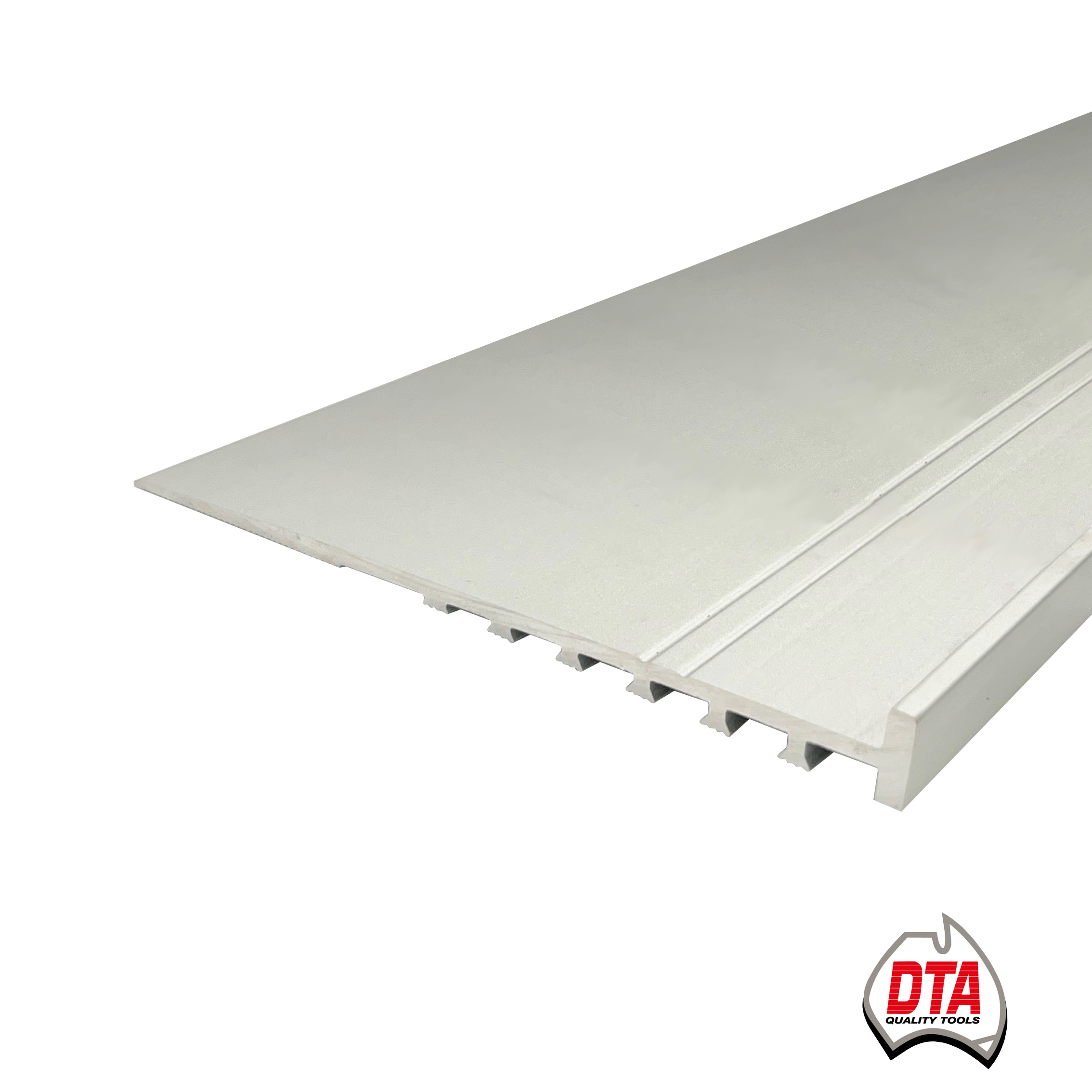 DTA Australia | VINYL RAMP 10mm X 4.5mm X100mm 3.3 METRE MATT SILVER