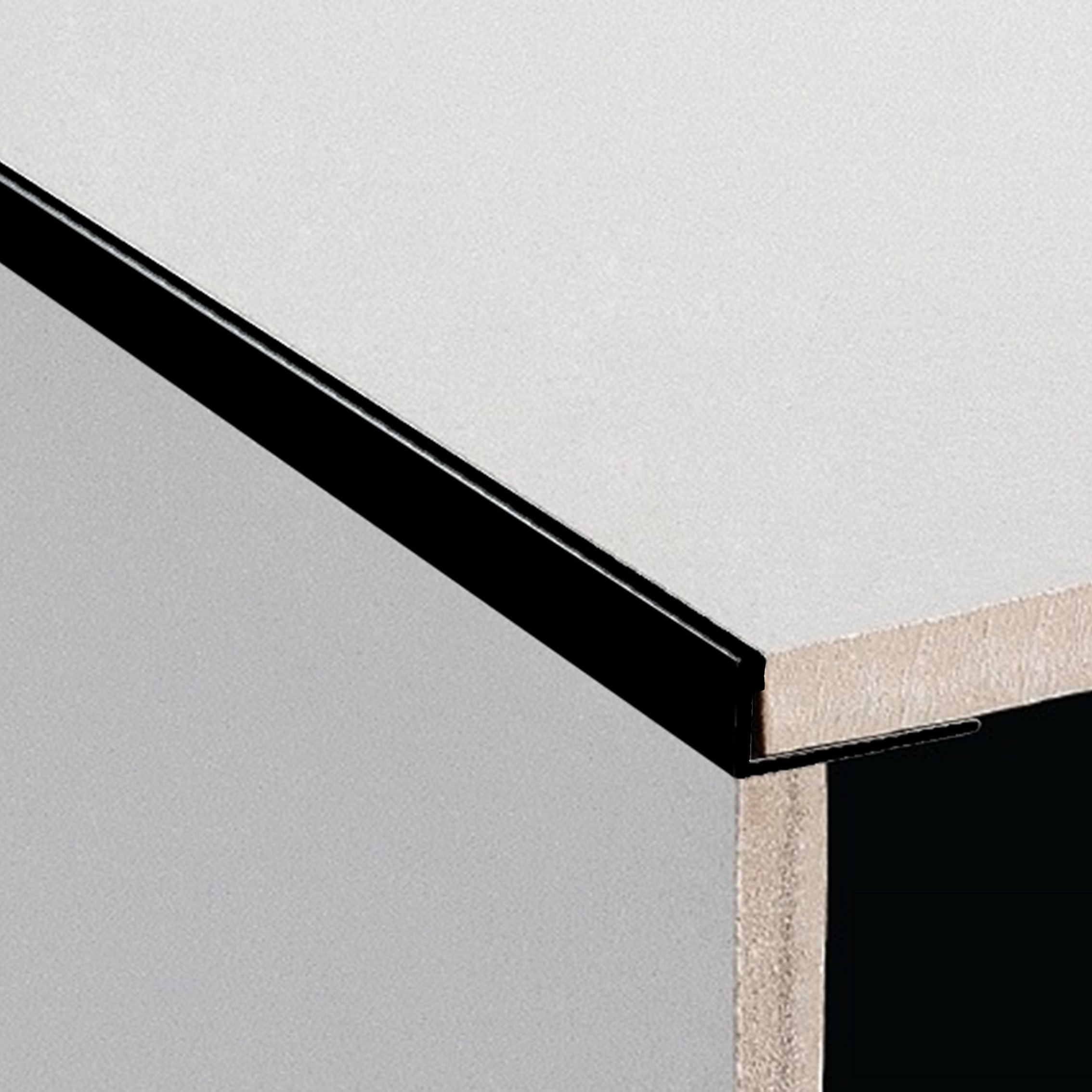 DTA Australia | SPECTRIM 3MTR ALUMINIUM L-SHAPE ANGLE 9MM MATT BLACK