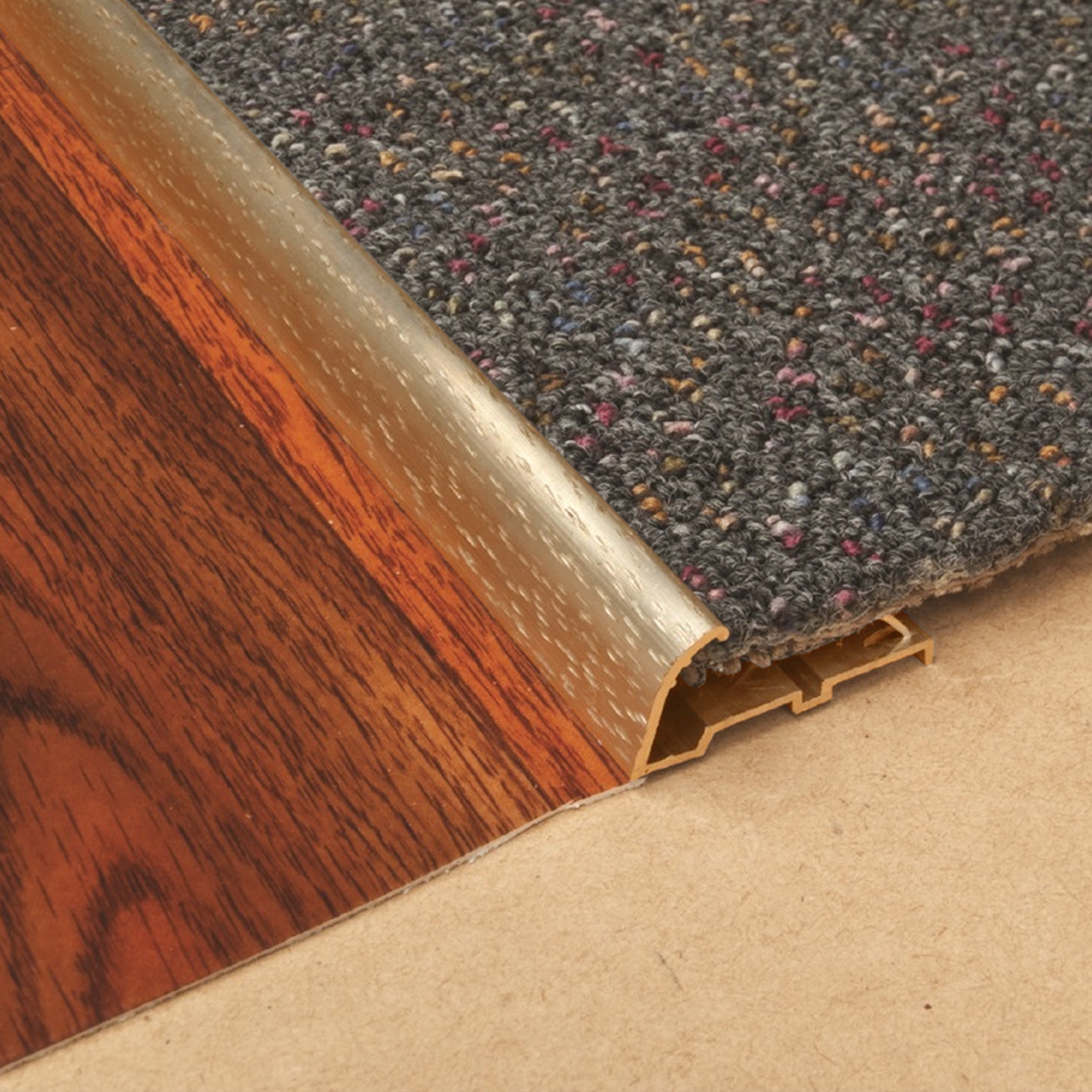 DTA Australia | NAPLOCK CARPET EDGE 1M x 10MM x 36MM BRIGHT BRONZE HAMMER