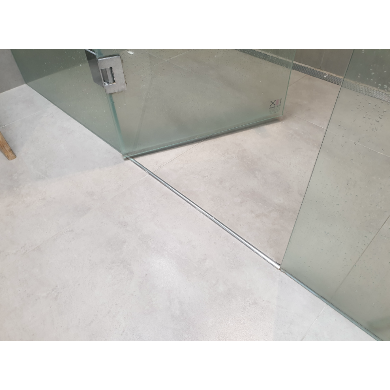 DTA Australia | ALUM SHOWER WATER STOP TRIM 3 METRES 12MM BRIGHT SILVER