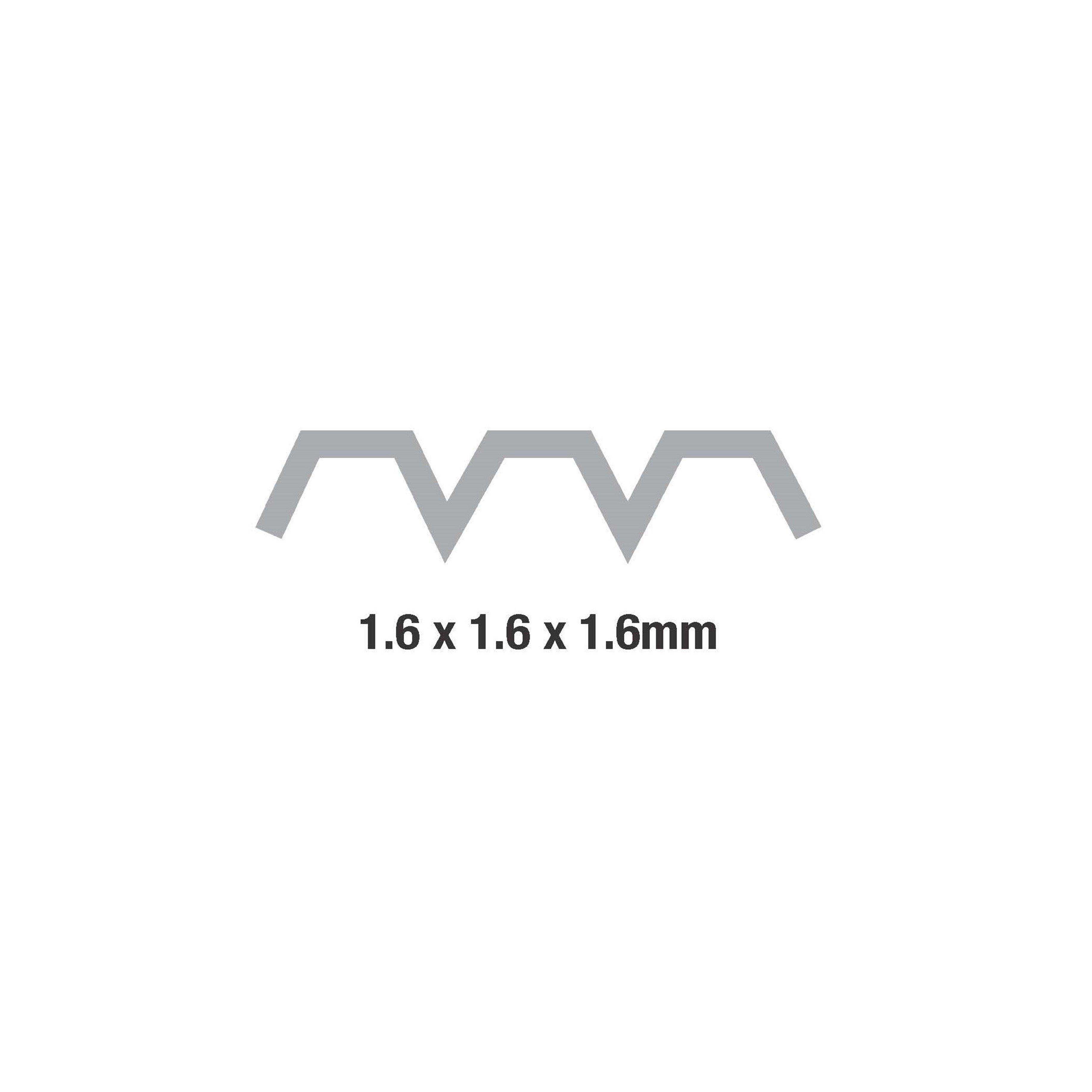 DTA Australia | V NOTCH ANGLE TROWEL X 4 SIDES 1.6MM STAINLESS STEEL
