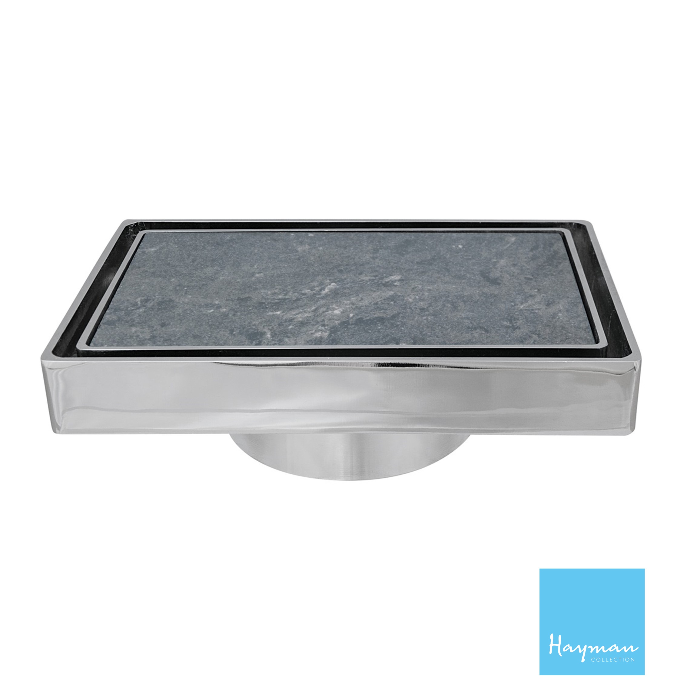 DTA Australia | FLOOR DRAIN TILE-IN 150 x 100 CHROME PLATED BRASS