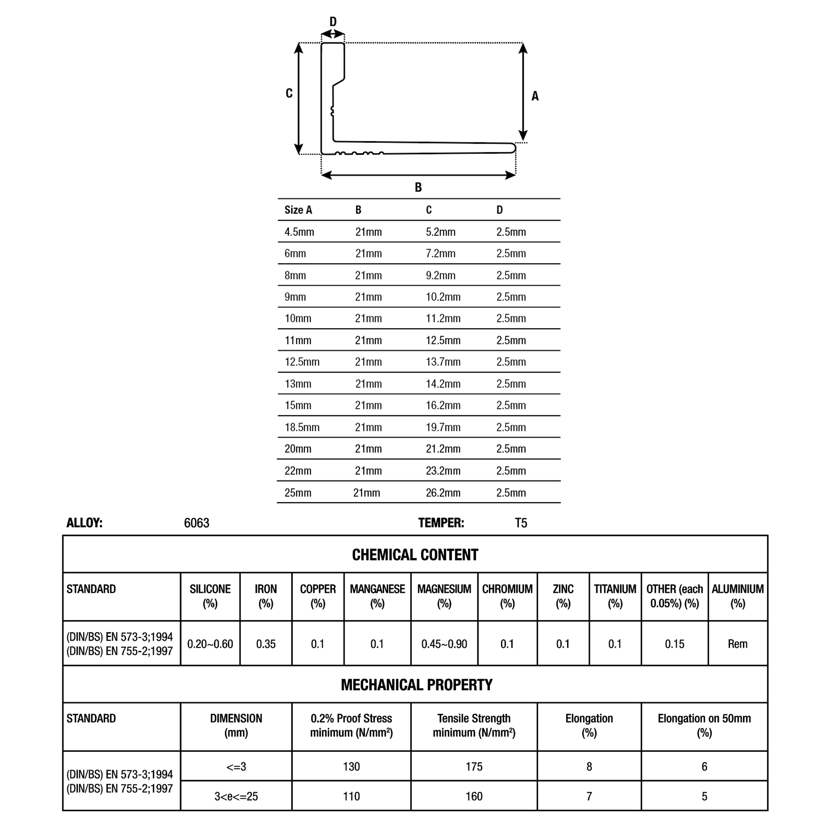 DTA Australia | ALUMINIUM L-SHAPE ANGLE 3M X 13MM BRUSHED NICKEL