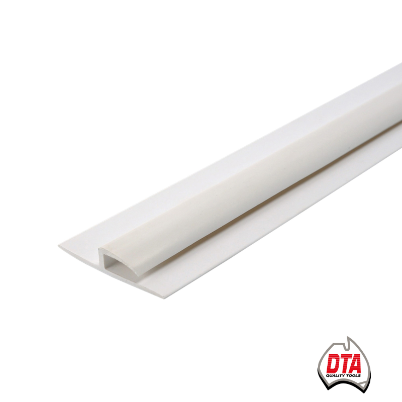 DTA Australia | PVC VINYL TRANSITION TRIM 3M X 9.6MM WHITE WALL TILE TO ...