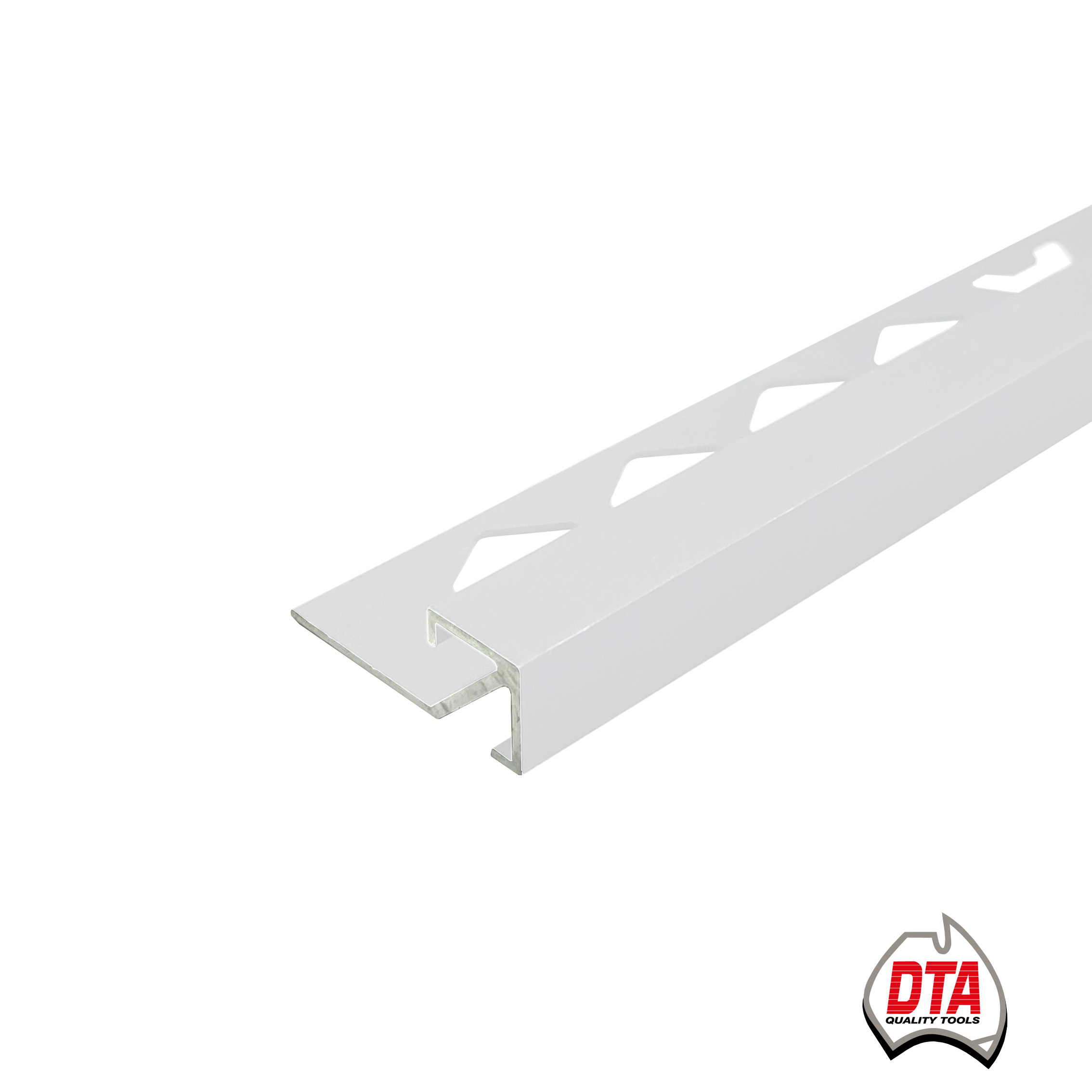 DTA Australia | ALUMINIUM SQUARE EDGE 3M X 6MM WHITE