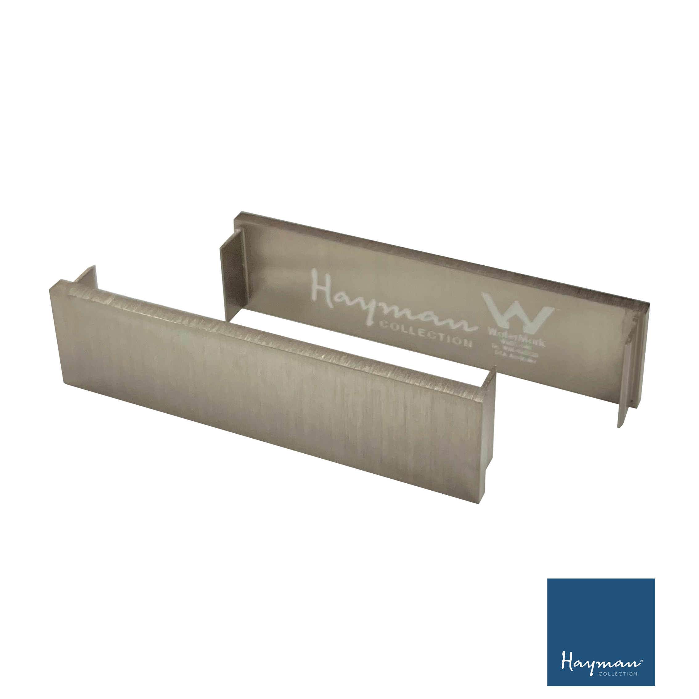 DTA Australia | SLIMLINE END CAPS TILE IN DRAIN (2PC) 4.6mm THICK